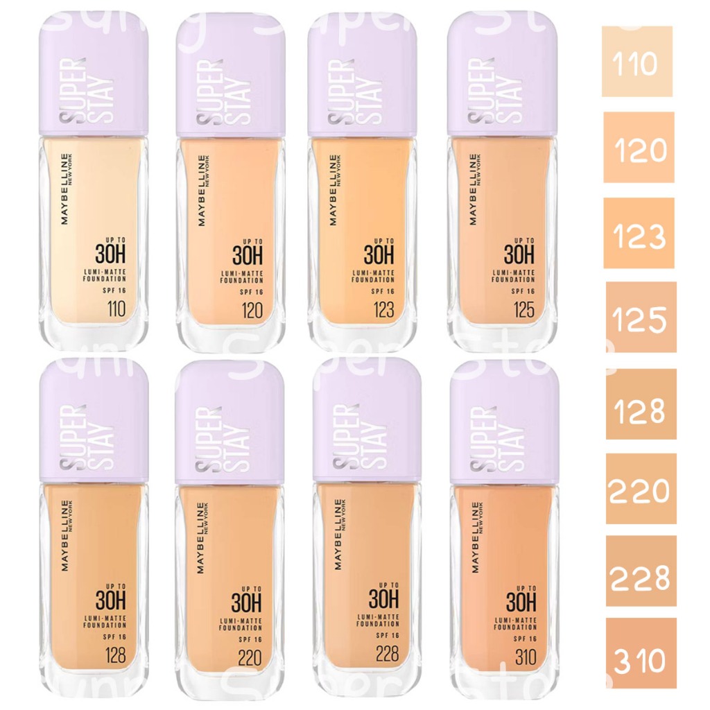 Maybelline Superstay Lumi-Matte Foundation Matte Locks Smooth Skin ...