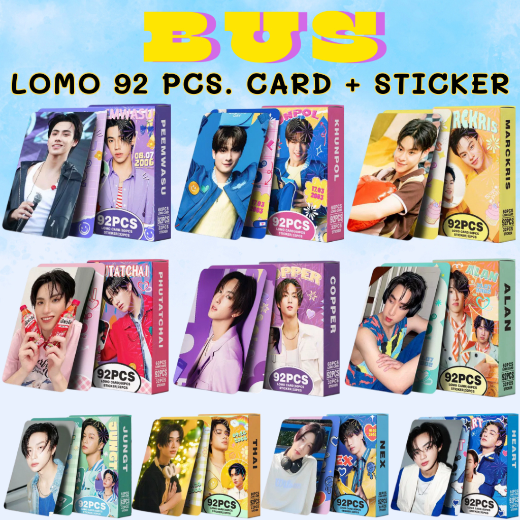 BUS Member Lomo Card 92 pcs. 2-Sided Color Printing With Sticker 32 ...
