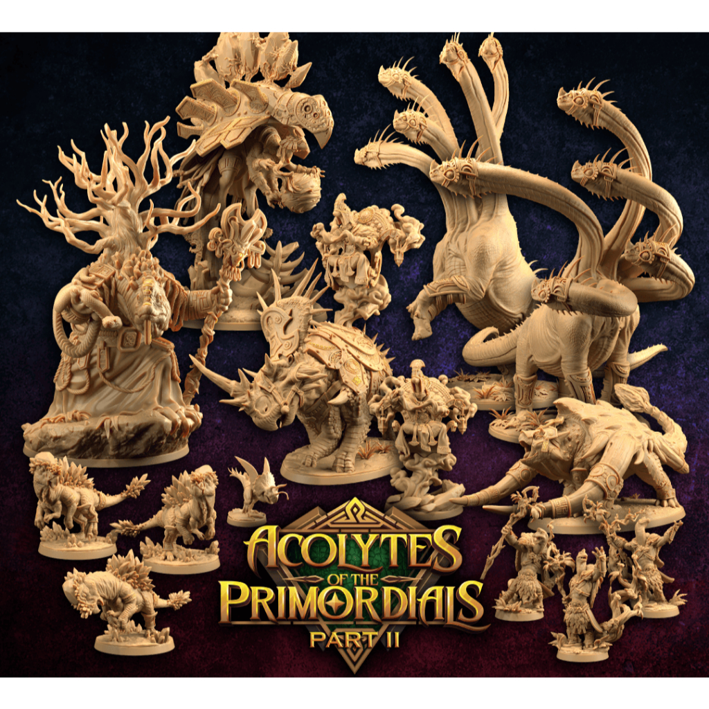 Acolytes of The Primordials II-Model For DnD miniature and other RPG's ...