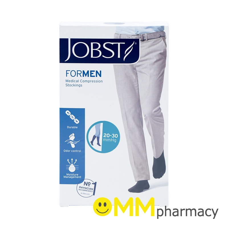 JOBST FORMEN KNEE Varicose Veins Stocking(Under KNEE) 1pair Black (L ...