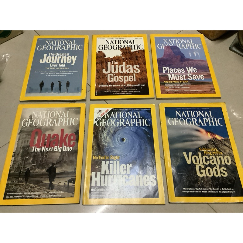 2nd Hand National Geographic Magazines English Version 2006 the ...