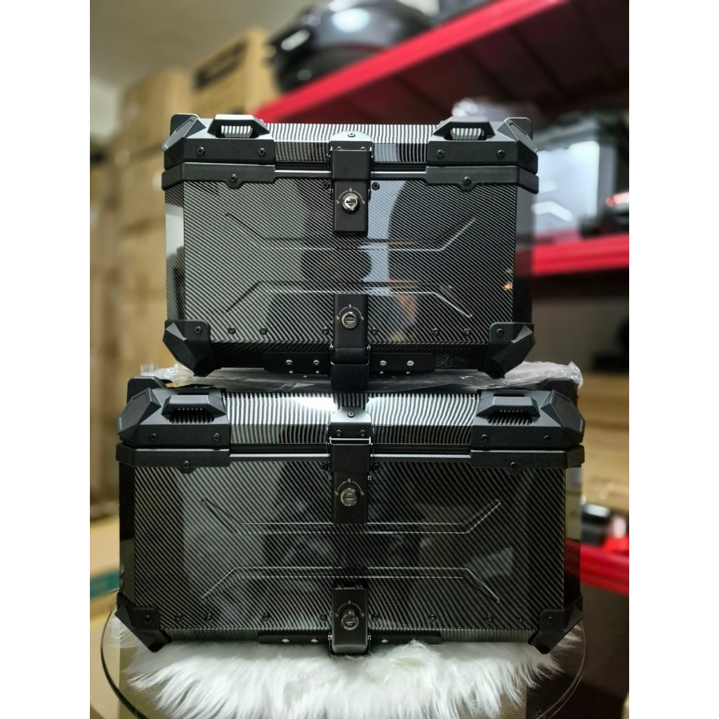 Aluminum Trunk Box Carbon 55L 65L 1 Year Installment 0% | Shopee Malaysia