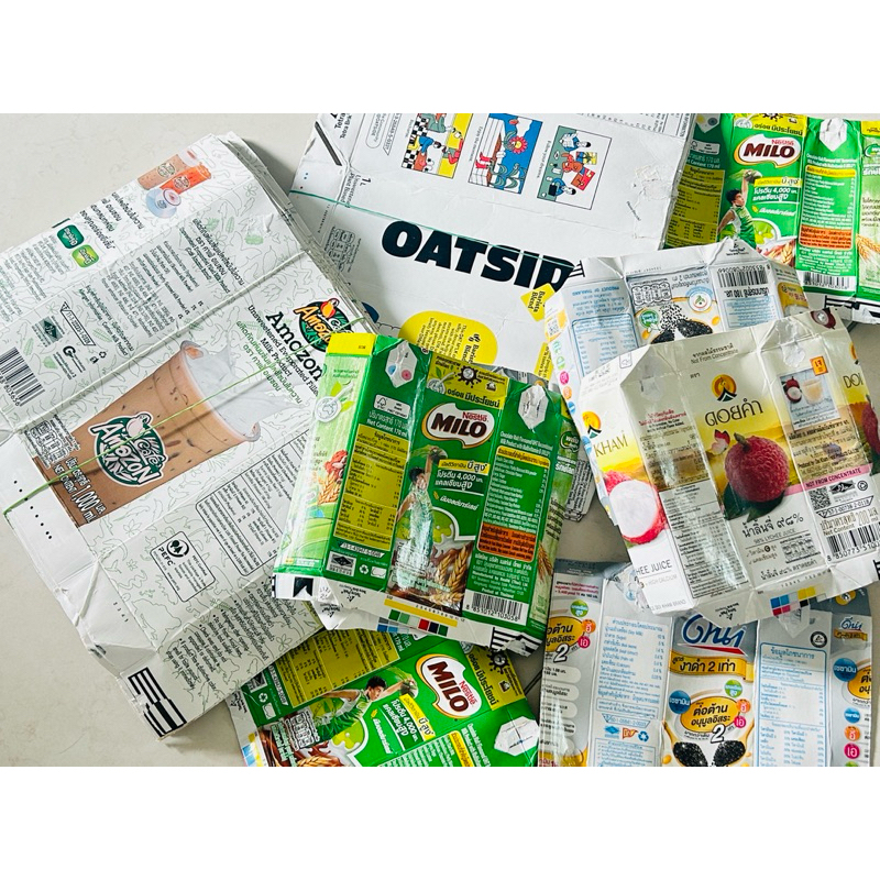 Milk Box Empty UHT MILO Juice Cut Washed Clean | Shopee Malaysia