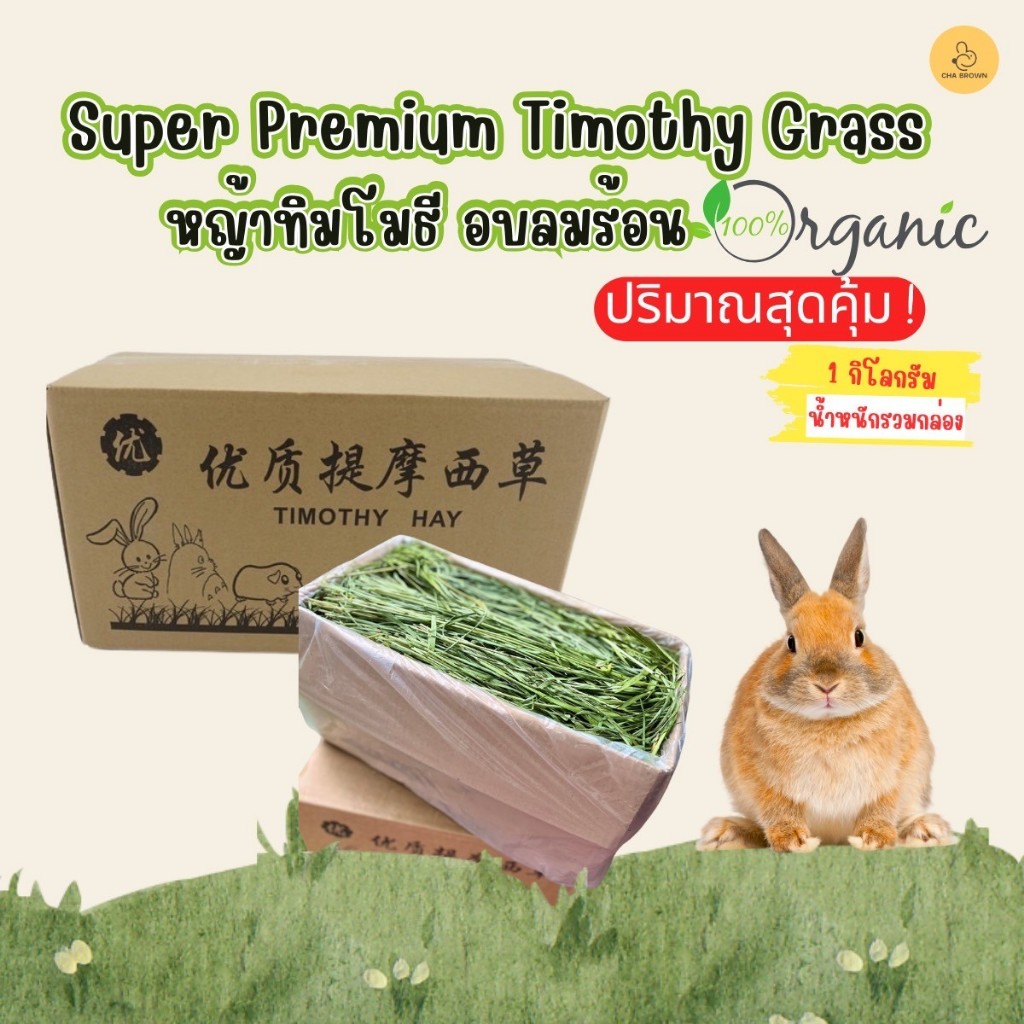 CB Rabbit Grass Hot Air Roasted Timothy Super Premium 1KG. | Shopee ...