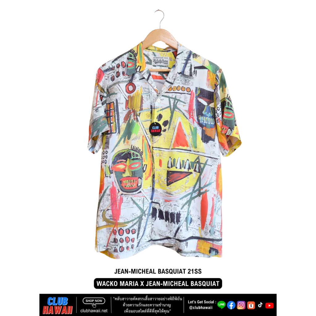 WACKO MARIA X JEAN-MICHEAL Basquat 21SS (S) | Shopee Malaysia