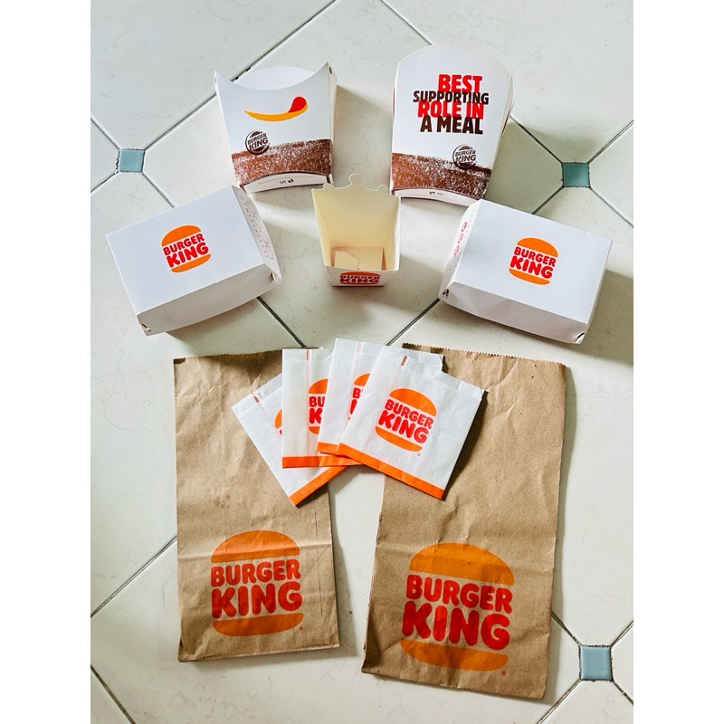 Burger King Package Empty Box Bag (Second Hand) | Shopee Malaysia