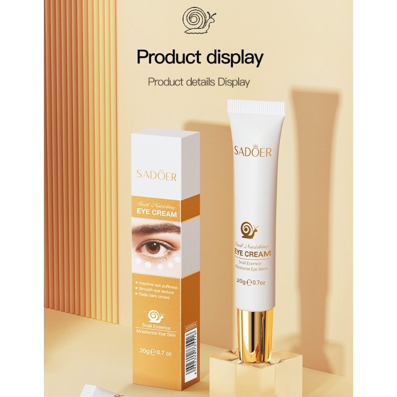 Sadeer Snail Nourishing EYE CREAM Gold Moist Smooth And Soft Skin ...