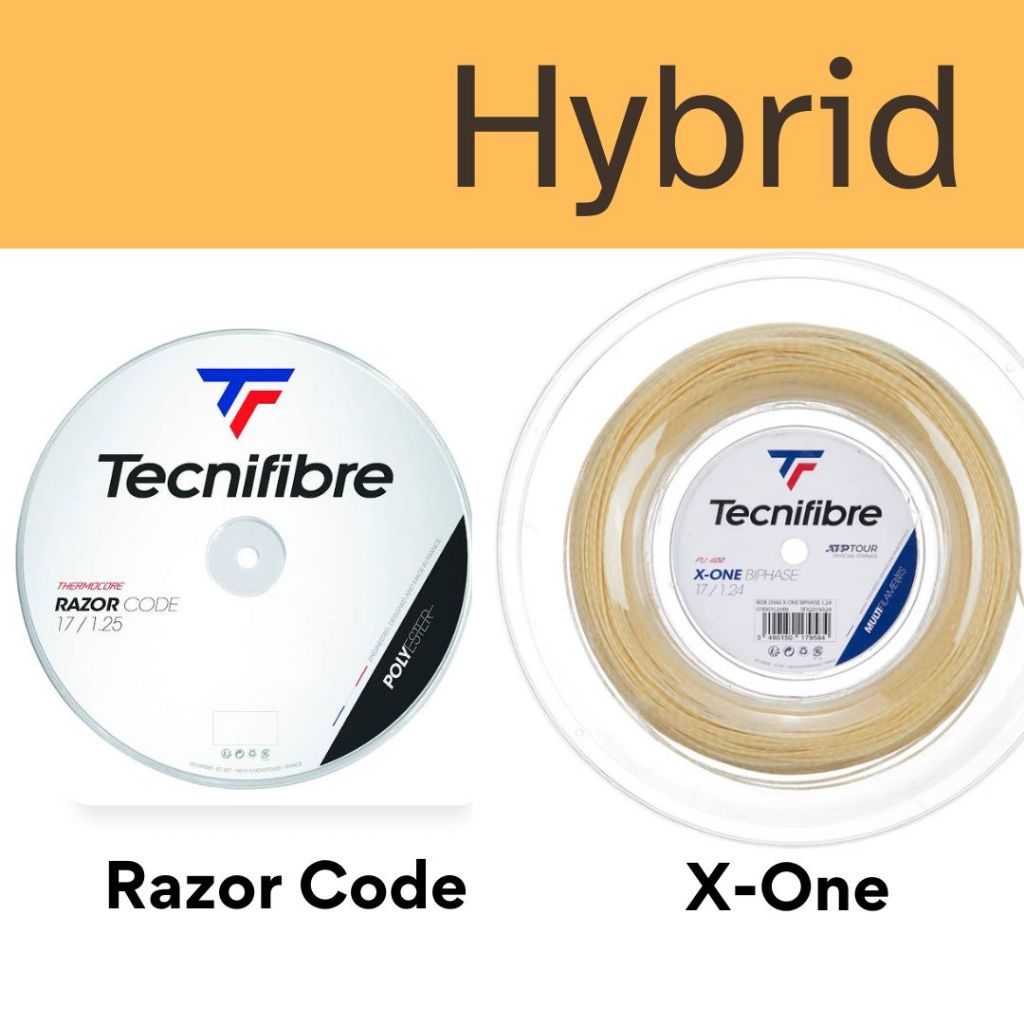 Tecnifibre Ten Racket Hybrid Razor Code/X-One Biphase (Cut To Split ...