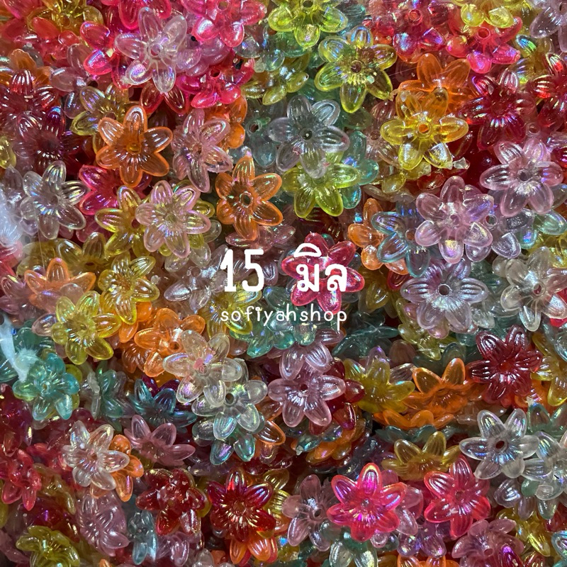 Pikul Flower Beads Pikulthong Silver Pikul Muk White Assorted Colors ...