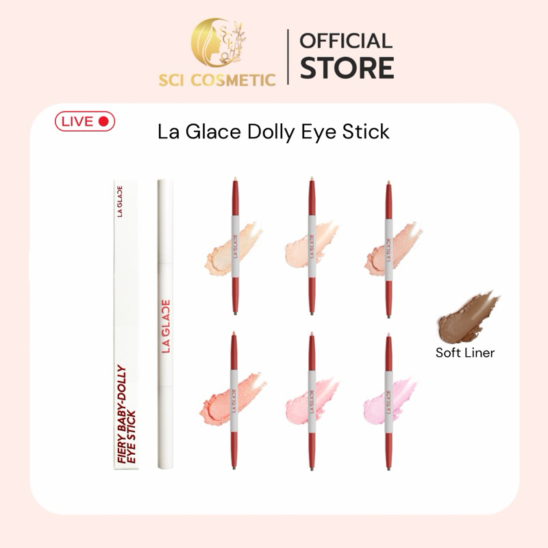 LA GLACE-Fiery Baby Dolly Eye Stick 6 Shades Draglas Writing Pen 6 ...