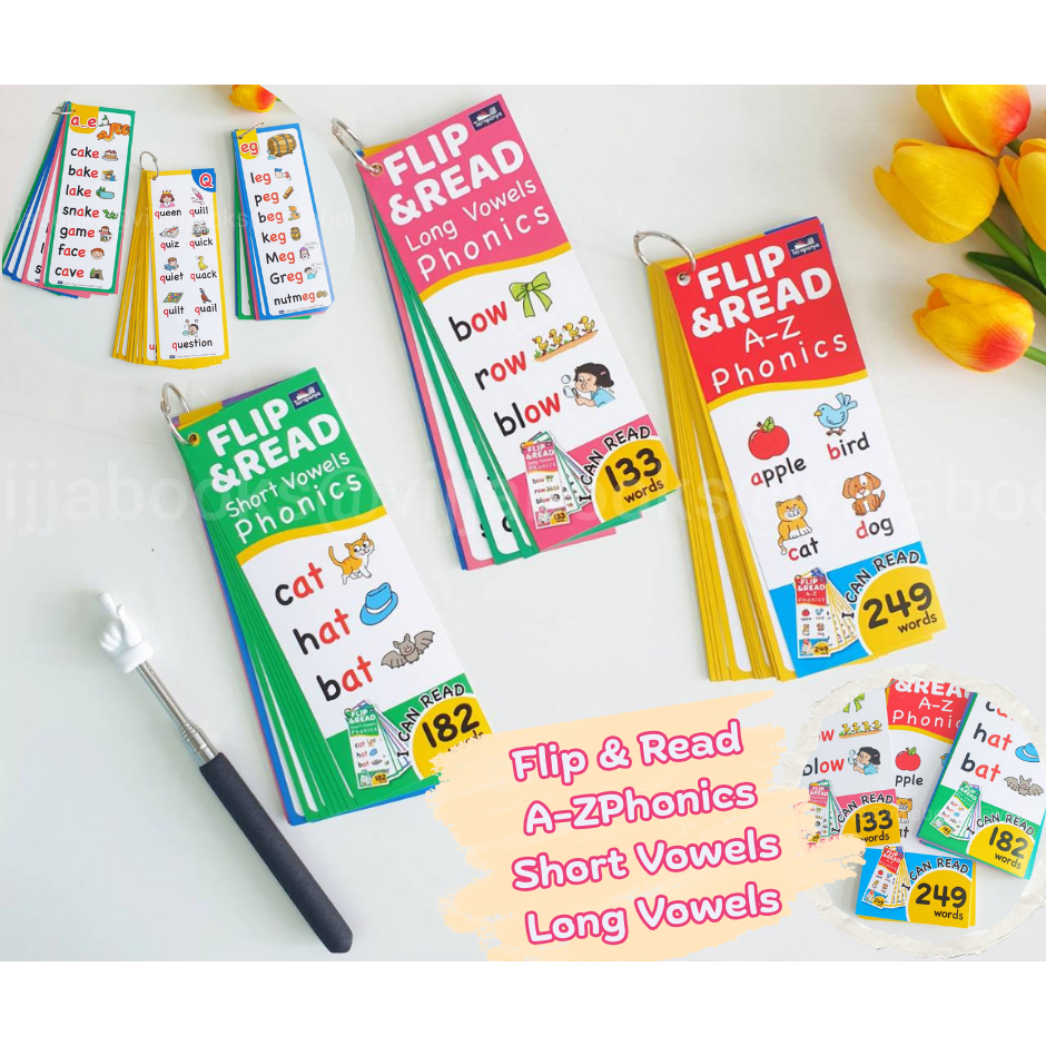Flip & Read Phonics A-Z Short Vowels Long I Can Teaching Media ...
