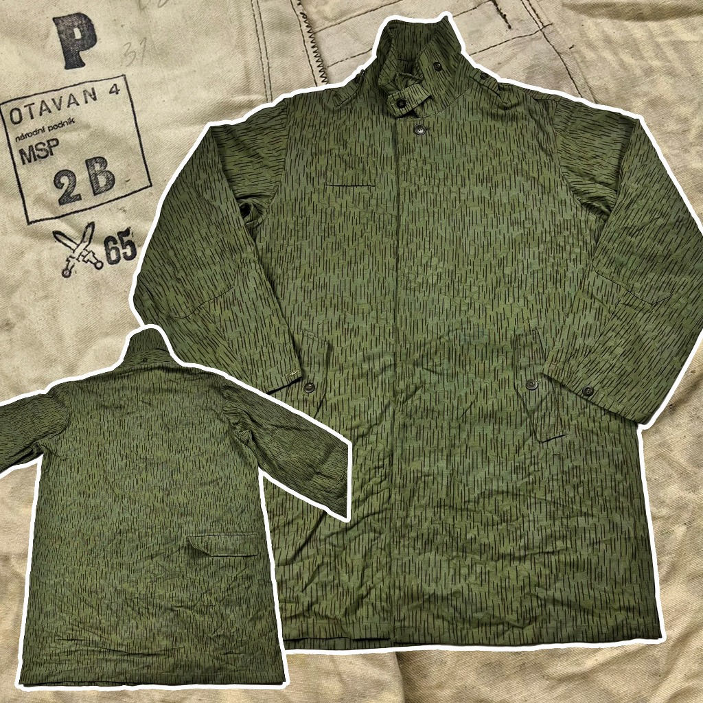 Hiking Jacket 1960s Czech Army Rain Pattern Overcoat MSP Rare 1965 Cold ...