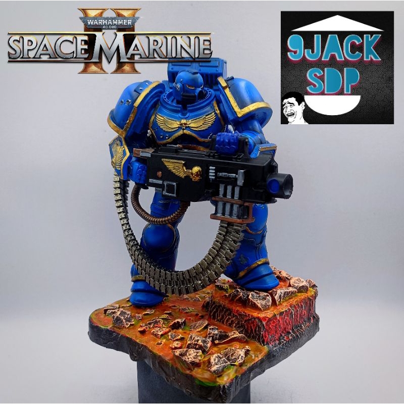 Warhammer 40k space marine 2 model resin figure game | Shopee Malaysia