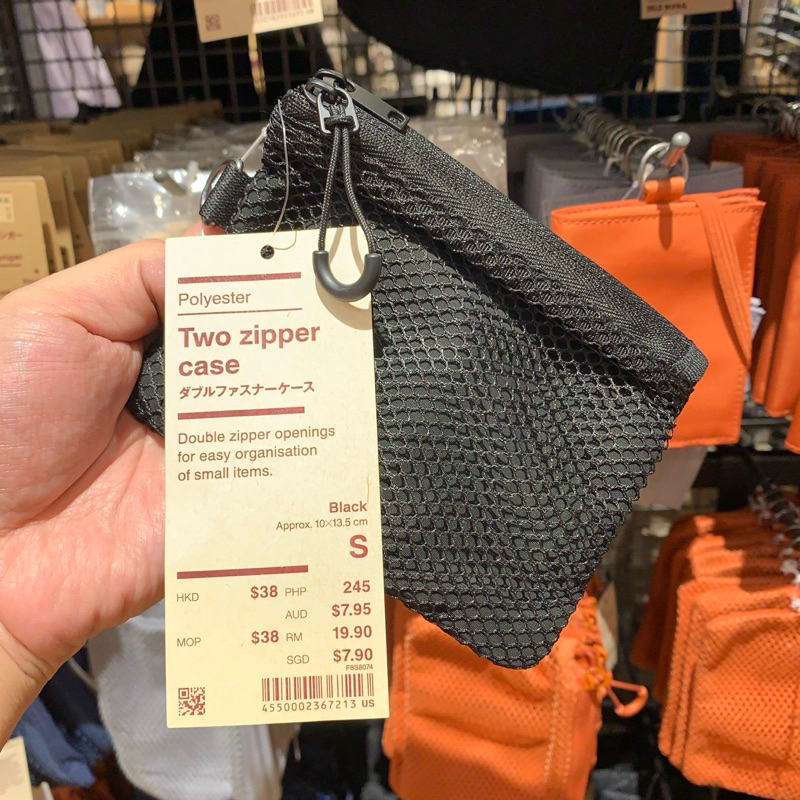 Muji Cosmetic Bag 2 Zip-Carry Thai | Shopee Malaysia