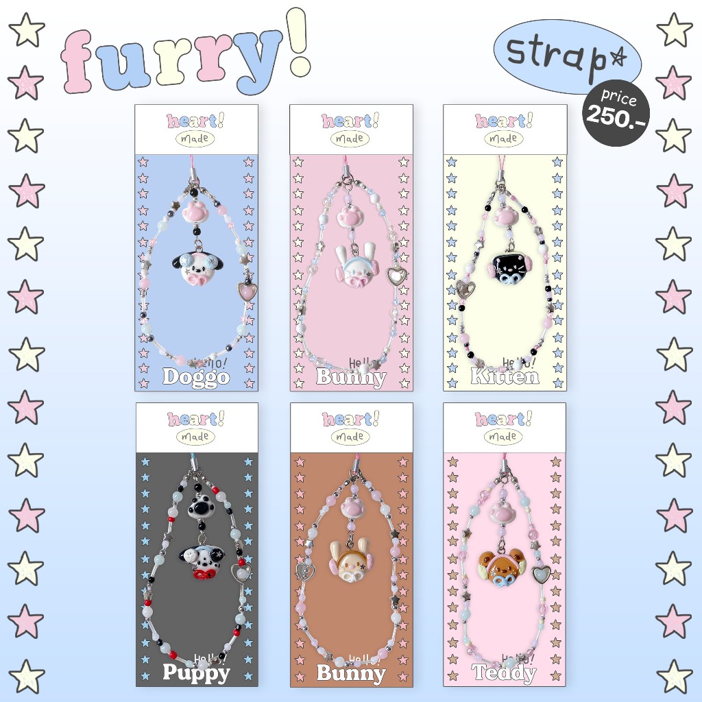 furry phone strap (phone Clay Pendant) | Shopee Malaysia