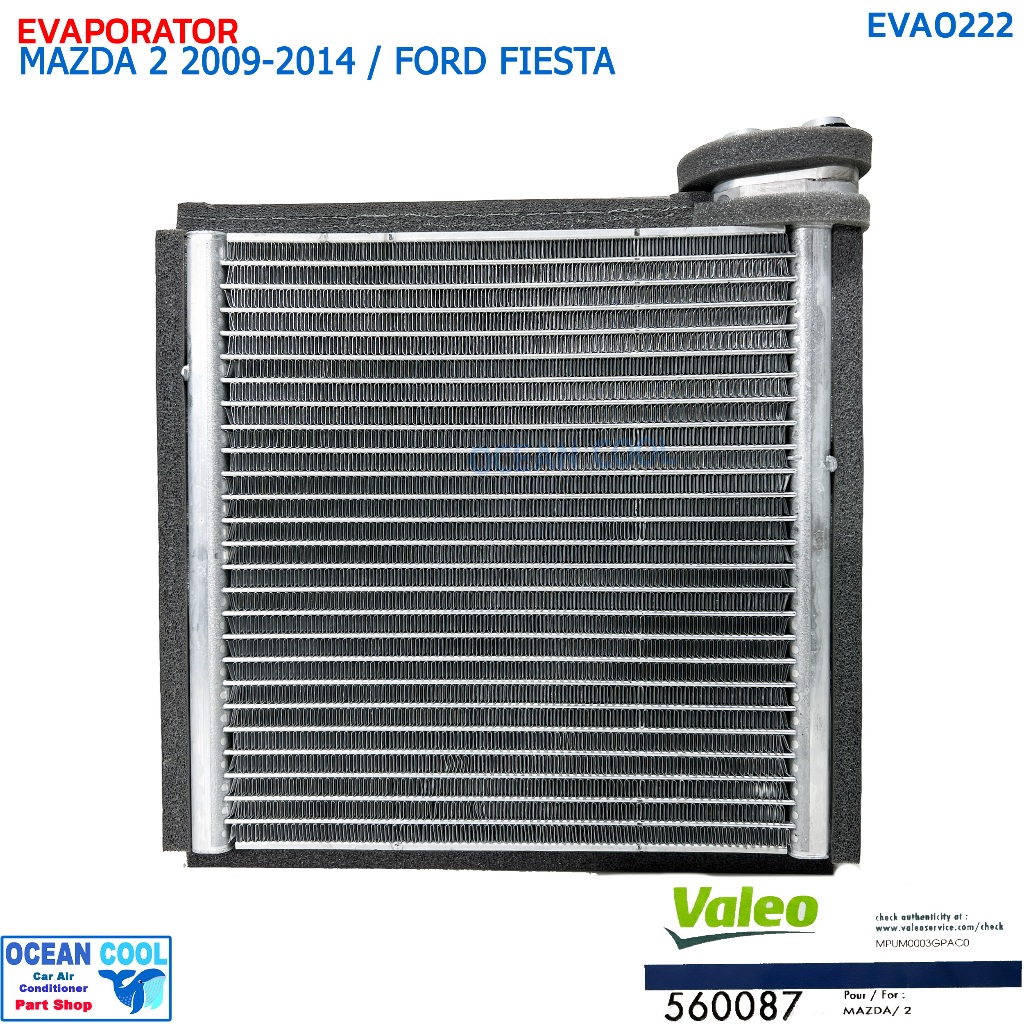 Cooling Coil MAZDA 2 Years 2009-2014 Genuine FORD FIESTA EVA0222 VALEO ...