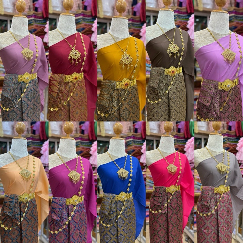 Thai Dress Women Silk Pattern Sarong + Lightly Smooth. | Shopee Malaysia