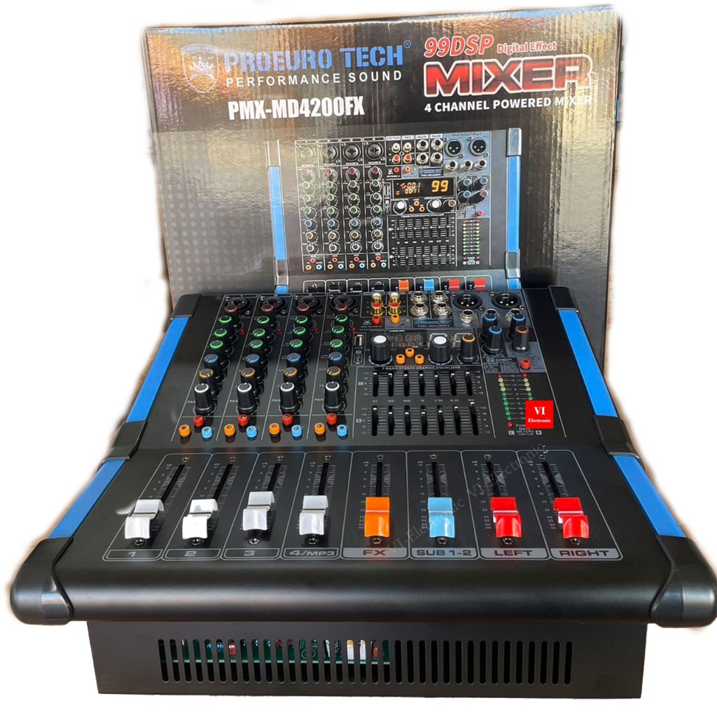 Proeuro tech PMX-MD4200FX Power Mixer With Bluetooth With MP3 Digital I ...
