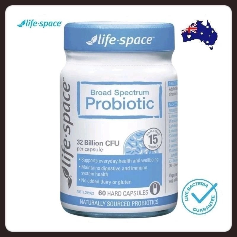 Life Space Broad Spectrum Probiotic 60 Capsules 15 Probiotics 32 ...