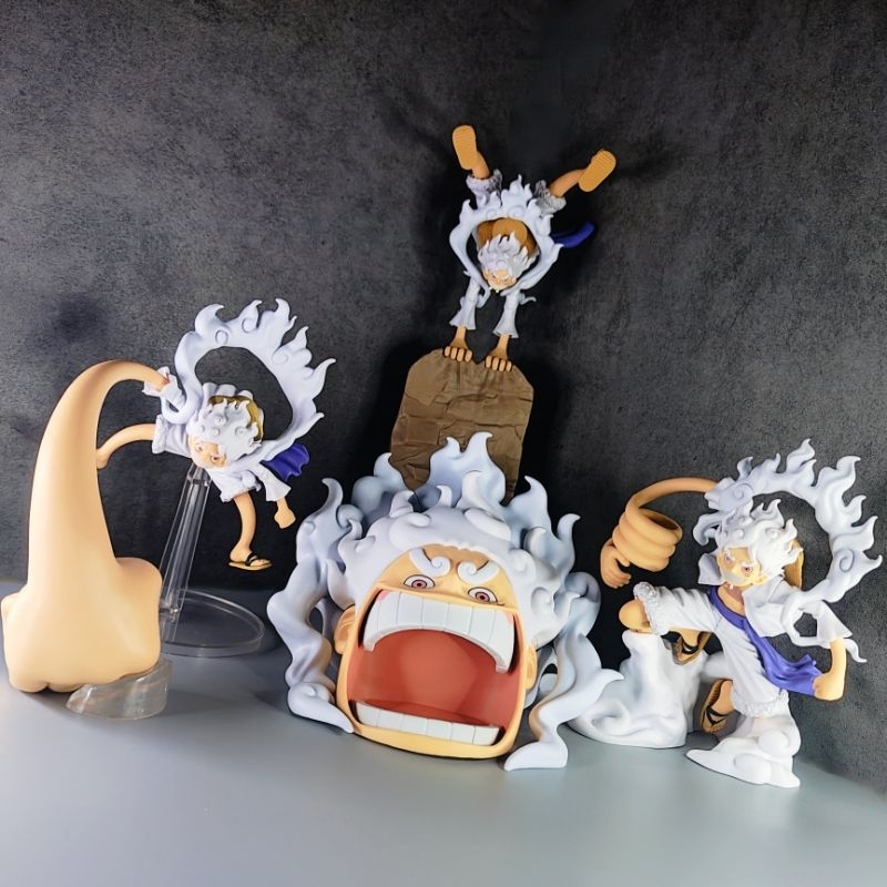 One Piece-Fig Life! Monkey D Luffy Gear5 vol.1- vol.4 Gear5 Figure ...