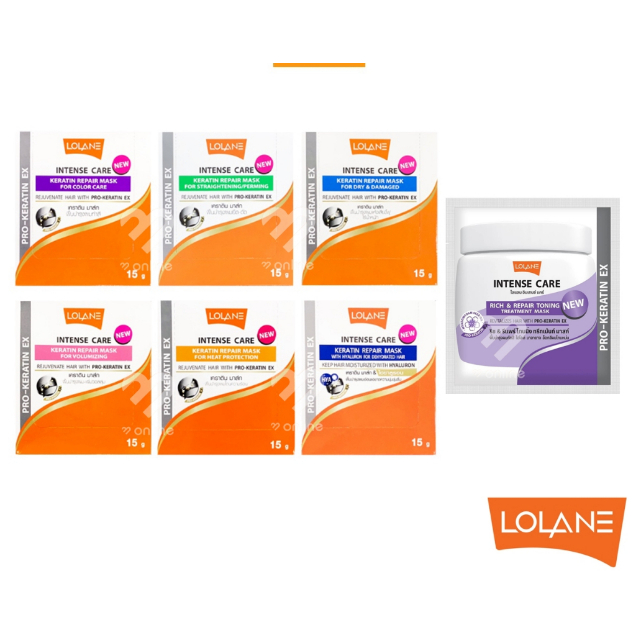 Treatment Lolane Hair Mask Intense Care Keratin Repair (Sold In A Box 6 ...