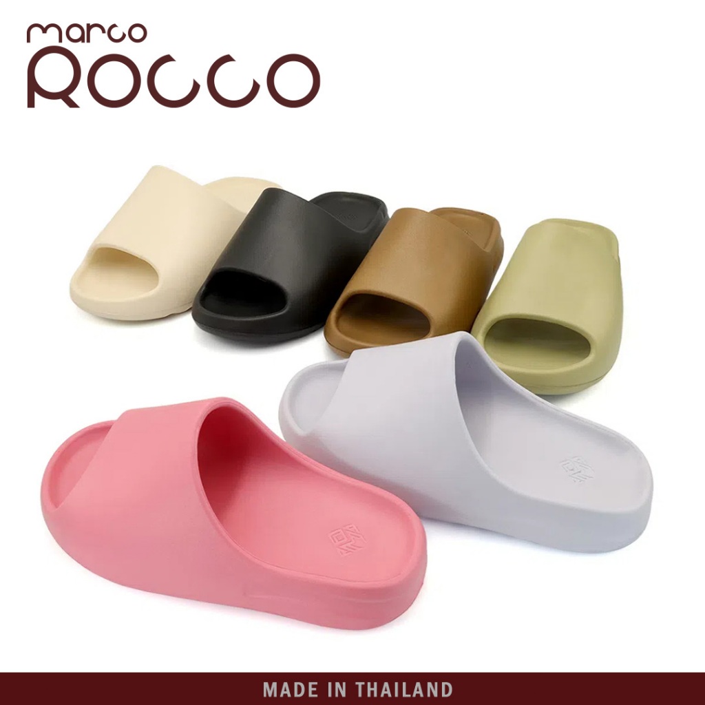 Marco Rocco Women's Sandals Soft EVA Wavy Slippers Non-Slip Thick Soles ...