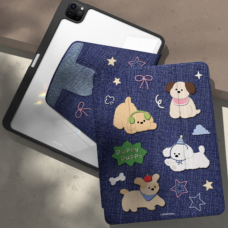 Local Delivery 360 Degree ipad Case Denim Air5/6 DOG Gen9 Air3 Has ...