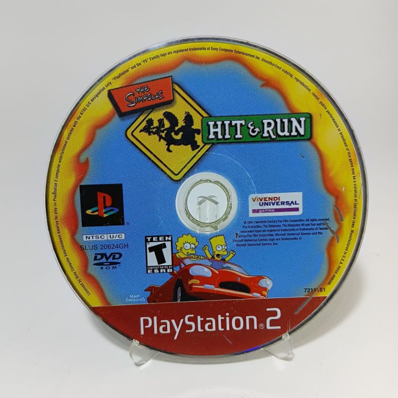 The Simpsons Hit and Run PlayStation 2 (USA) Disc Only | Shopee Malaysia