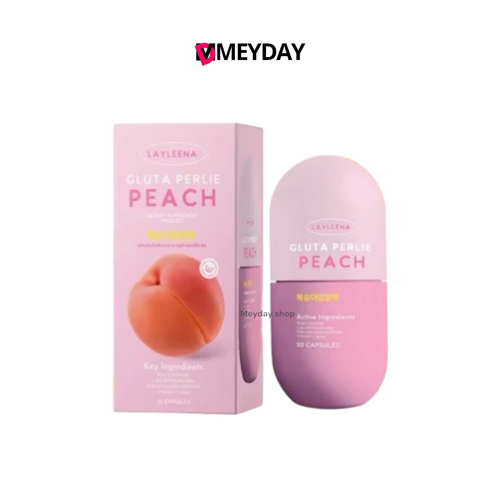 Gluta Perlie Peach Plus 20 capsules LAYLEENA Dietary Supplement - | Shopee Malaysia
