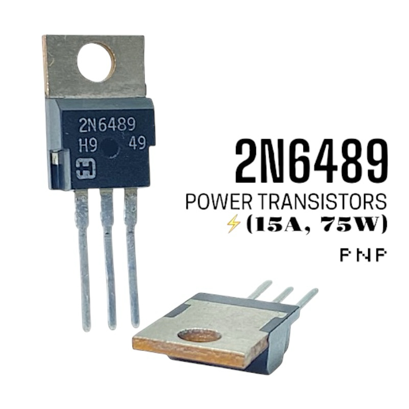 2N6489 Silicon PNP POWER TRANSISTORS 15A 75W TO-220 Transistor (1Pcs ...