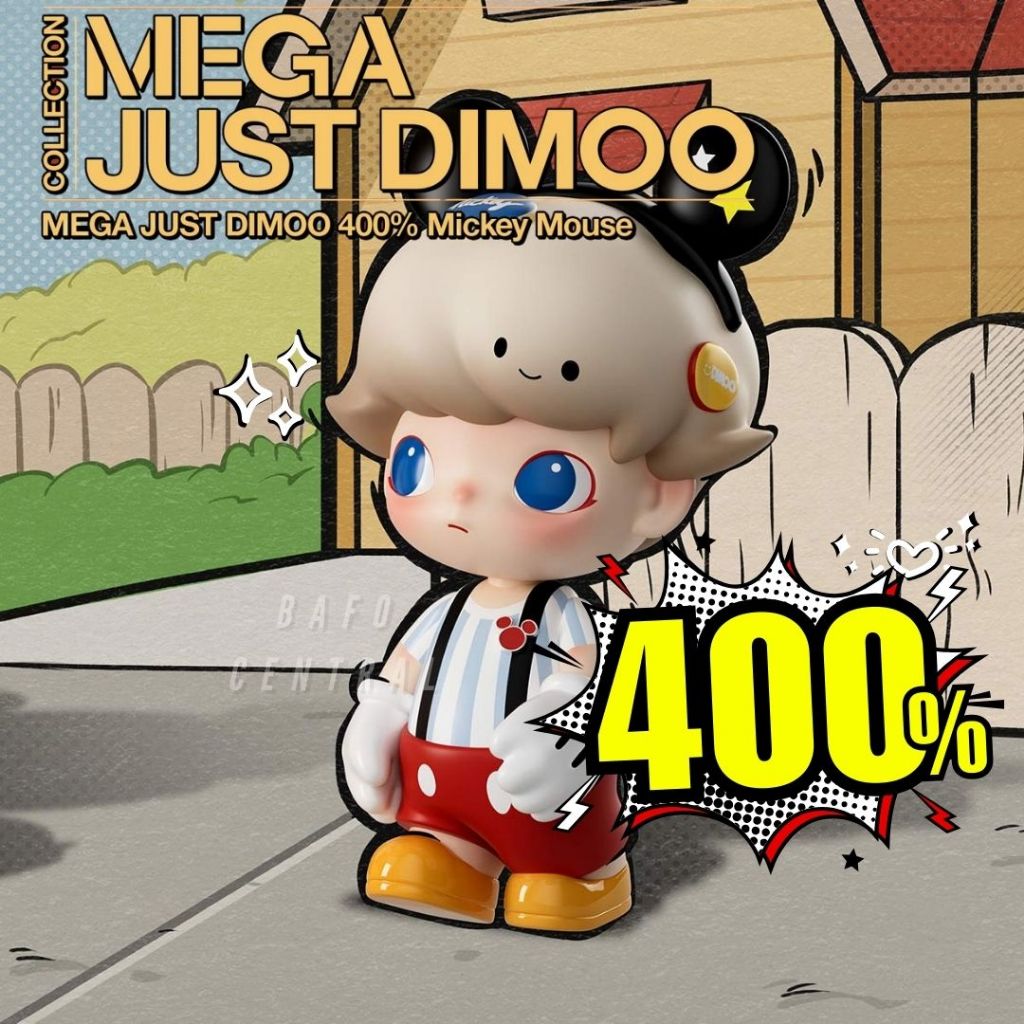 ** MEGA JUST DIMOO 4 Mickey Mouse POP MART | Shopee Malaysia