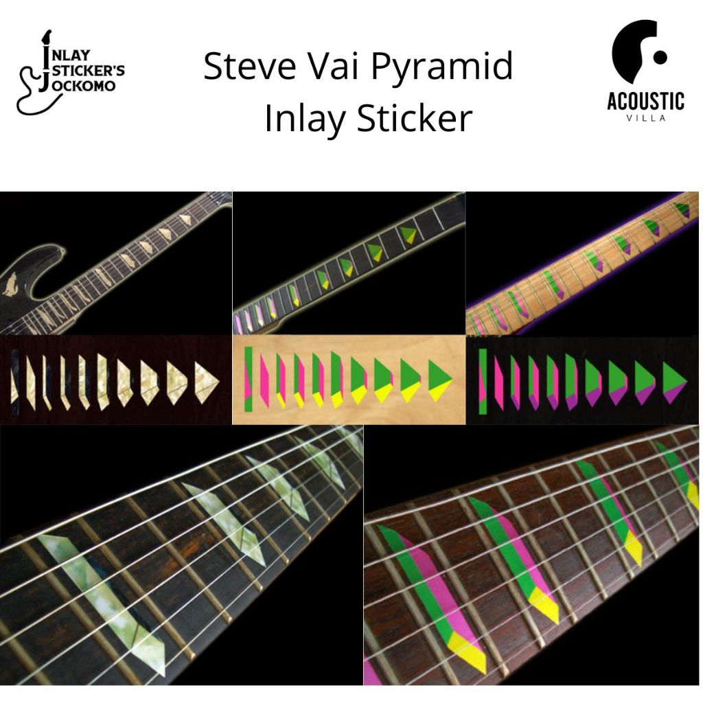 Steve Vai Pyramid Inlay Sticker for Guitar and Bass | Shopee Malaysia