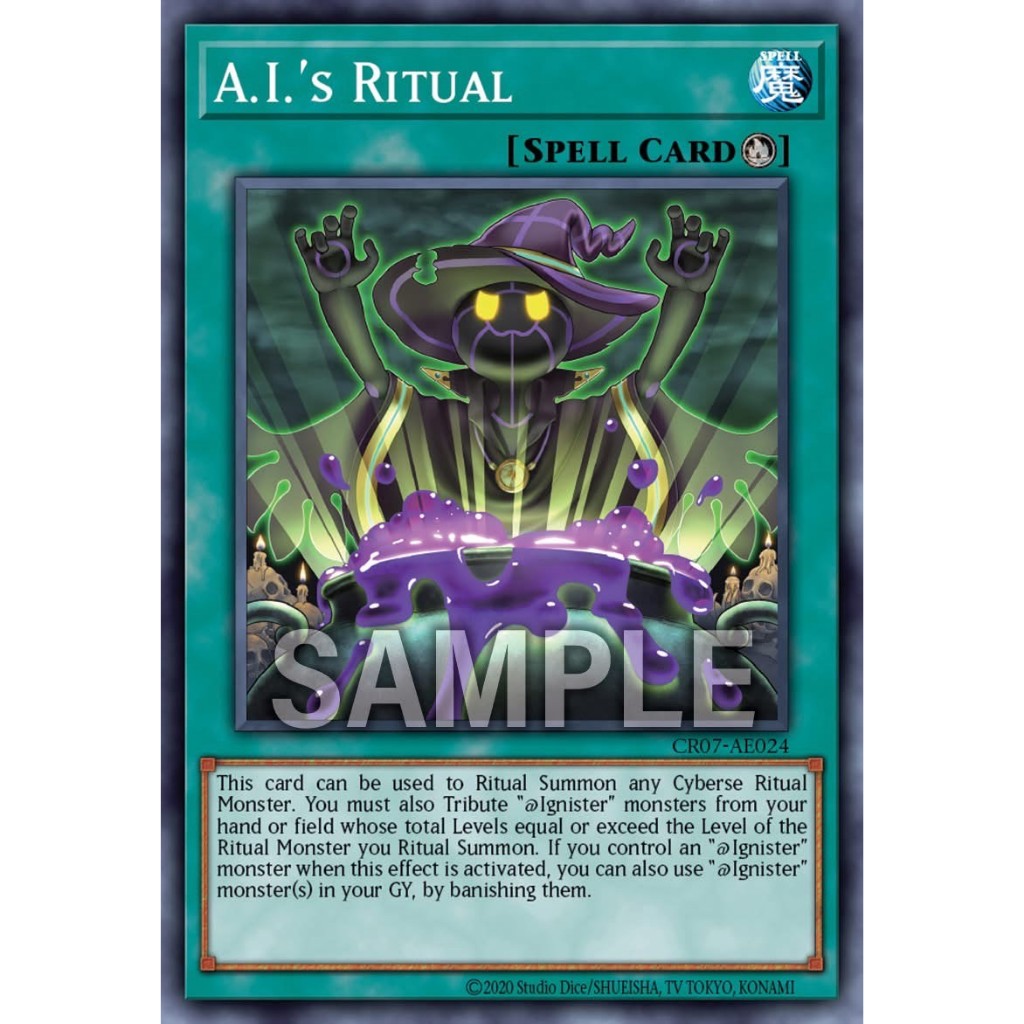 Yugioh Asia-Eng [CR07-AE024] Ai's Ritual (Common) Authentic Yuki Card ...
