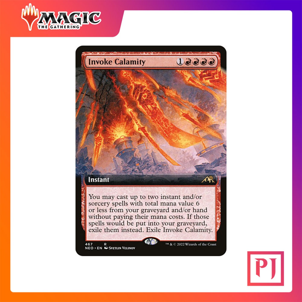 [MTG] Invoke Calmity (Extended Art) [NEO] [RED] [RARE] [NORMAL] [ENG ...