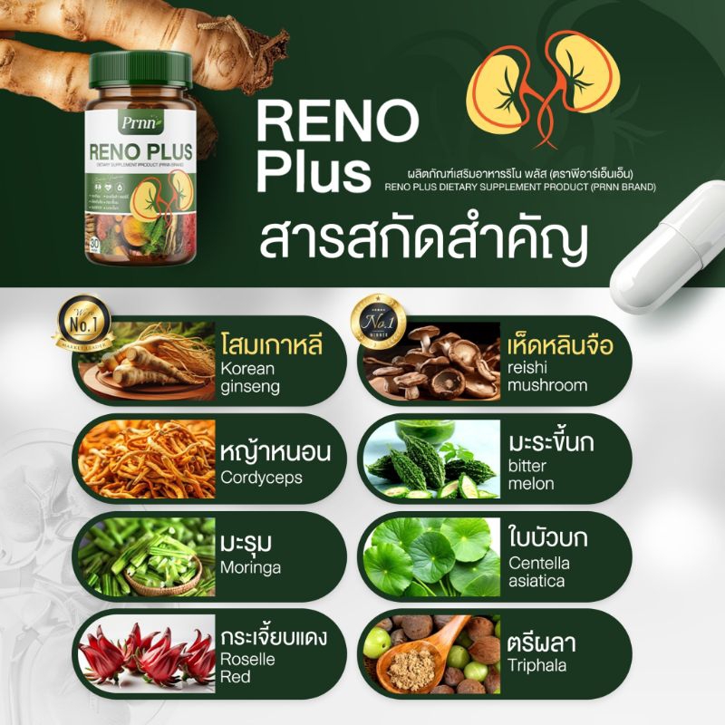 {1 Bottle } RENO Plus Balances The Rehabilitation Of Kidney Disease ...