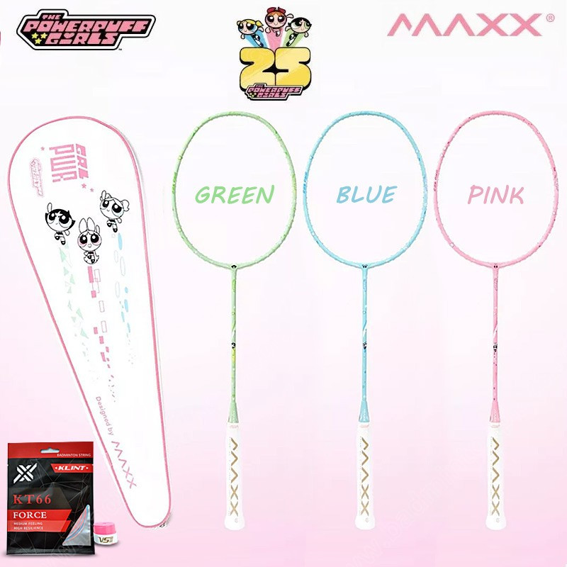 MAXX Powerpuff Girl Badminton Racket Free! N+Wrapping Firm+Envelope ...
