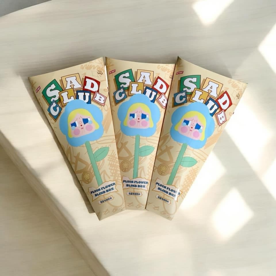 POP MART Cry Baby Sad Club Series-Plush Flower Blind % | Shopee Malaysia
