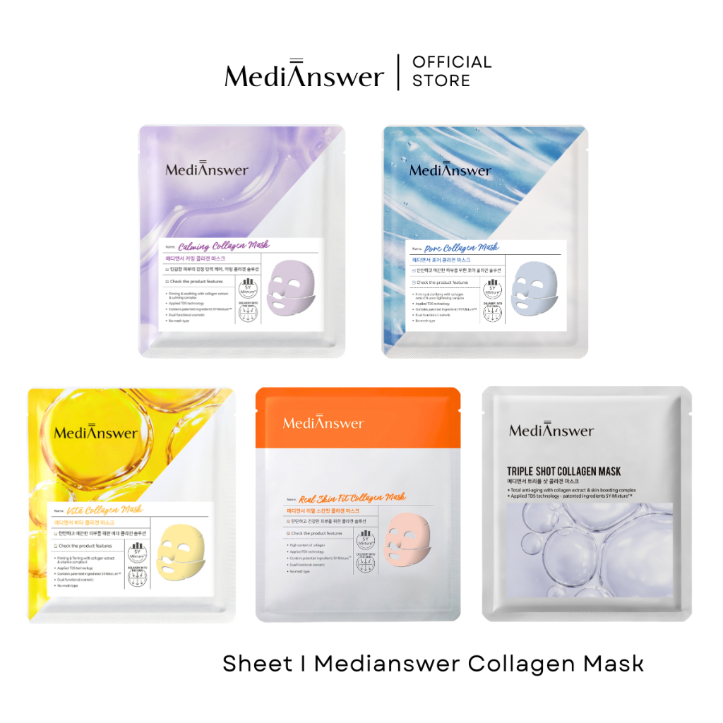 MEDIANSWER COLLAGEN MASK | Jelly SHEET (SHEET) | Shopee Malaysia