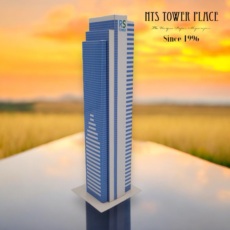 Paper Building Model RS TOWER Building.ratchada Phisak Has 41 Floors ...