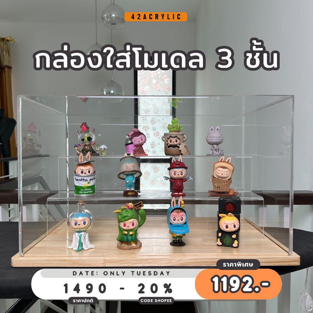 3-Layer Model Box Art toy Acrylic 3-Tier Shelf | Shopee Malaysia