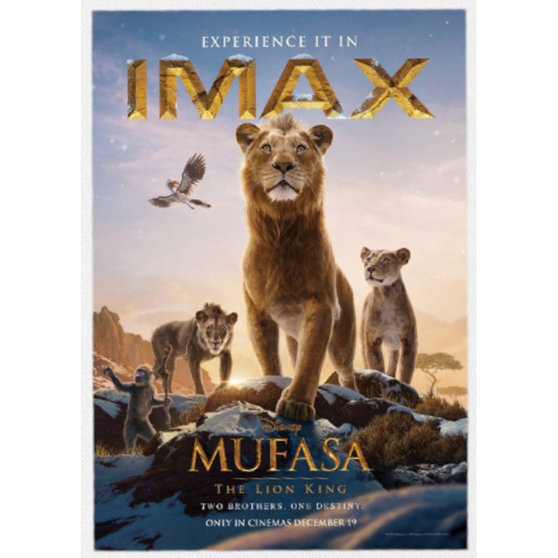 Poster IMAX Mufasa The Lion King Authentic From Major Cineplex The 2024 The | Shopee Malaysia