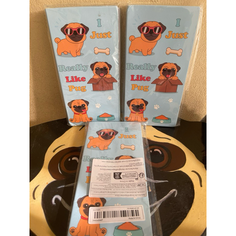 sticky note Pug Pattern Paper Including 550 Sheets. | Shopee Malaysia