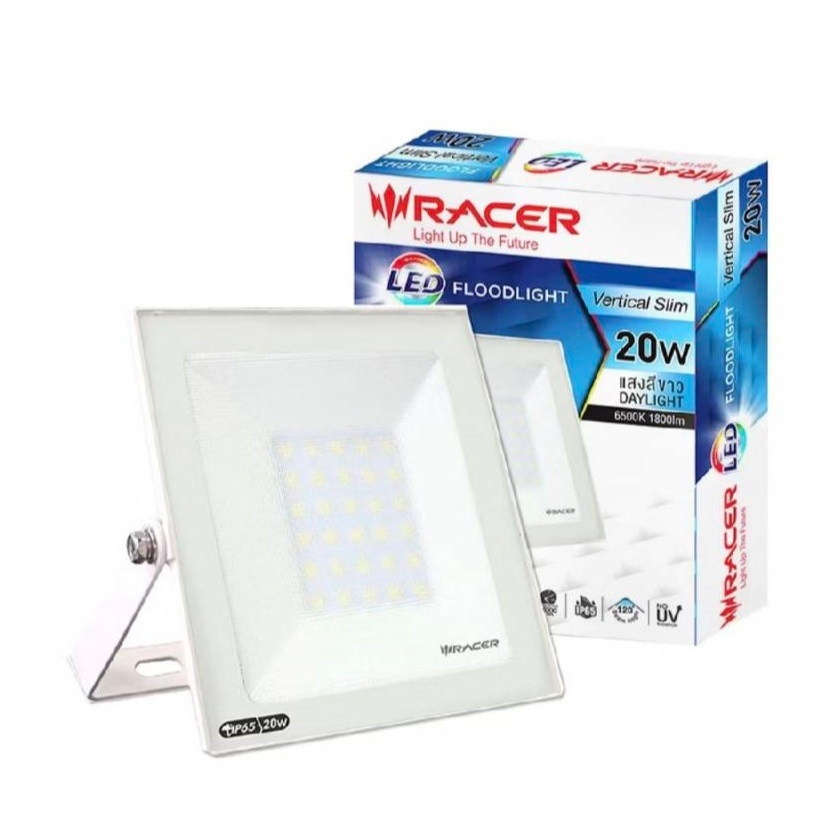 RACER LED FLOODLIGHT VERTICAL SLIM 20 Watts White Light | Shopee Malaysia