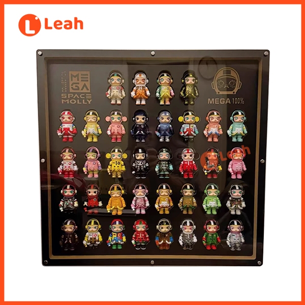 Model Display Frame Dustproof Box POPMART 1 SPACE MOLLY series v1-v2-v3 ...