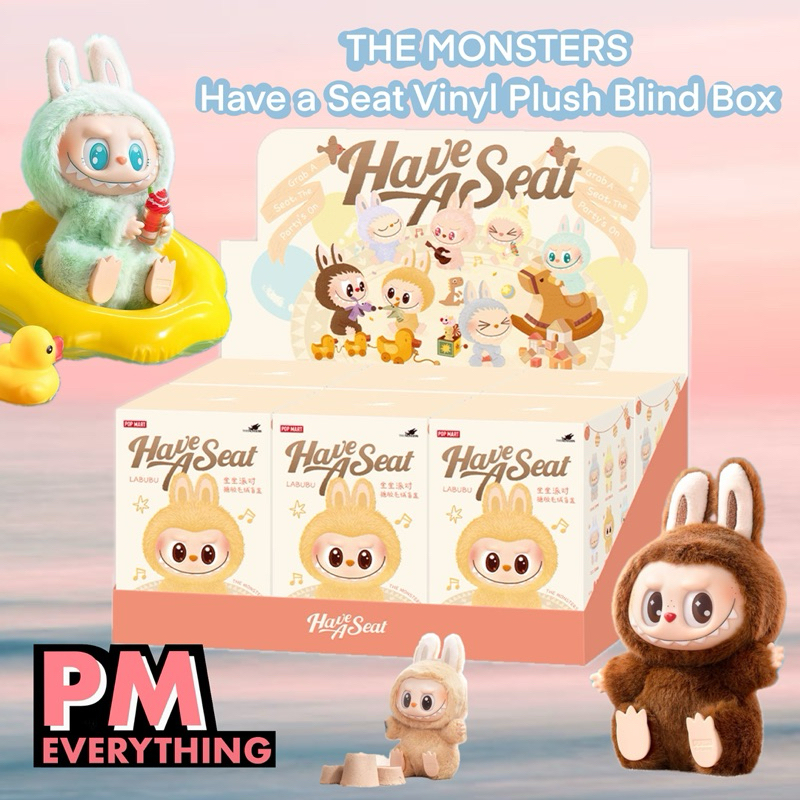 THE MONSTERS-Have a Seat Vinyl Plush Blind box Key Chain Labubu V.2 ...