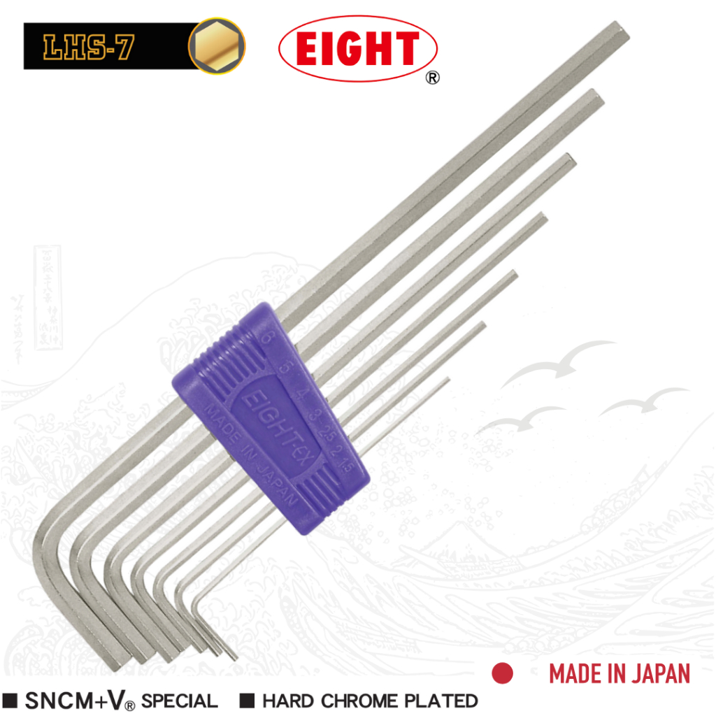 EIGHT White Long Hexagon Wrench Size 1.5-6 mm. No.LHS-7 | Shopee Malaysia