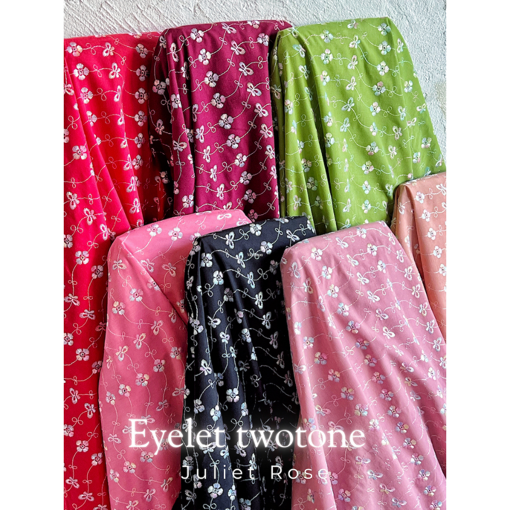 Cotton Lace Fabric With Alternating Colors By The Meter Sold Per Width ...