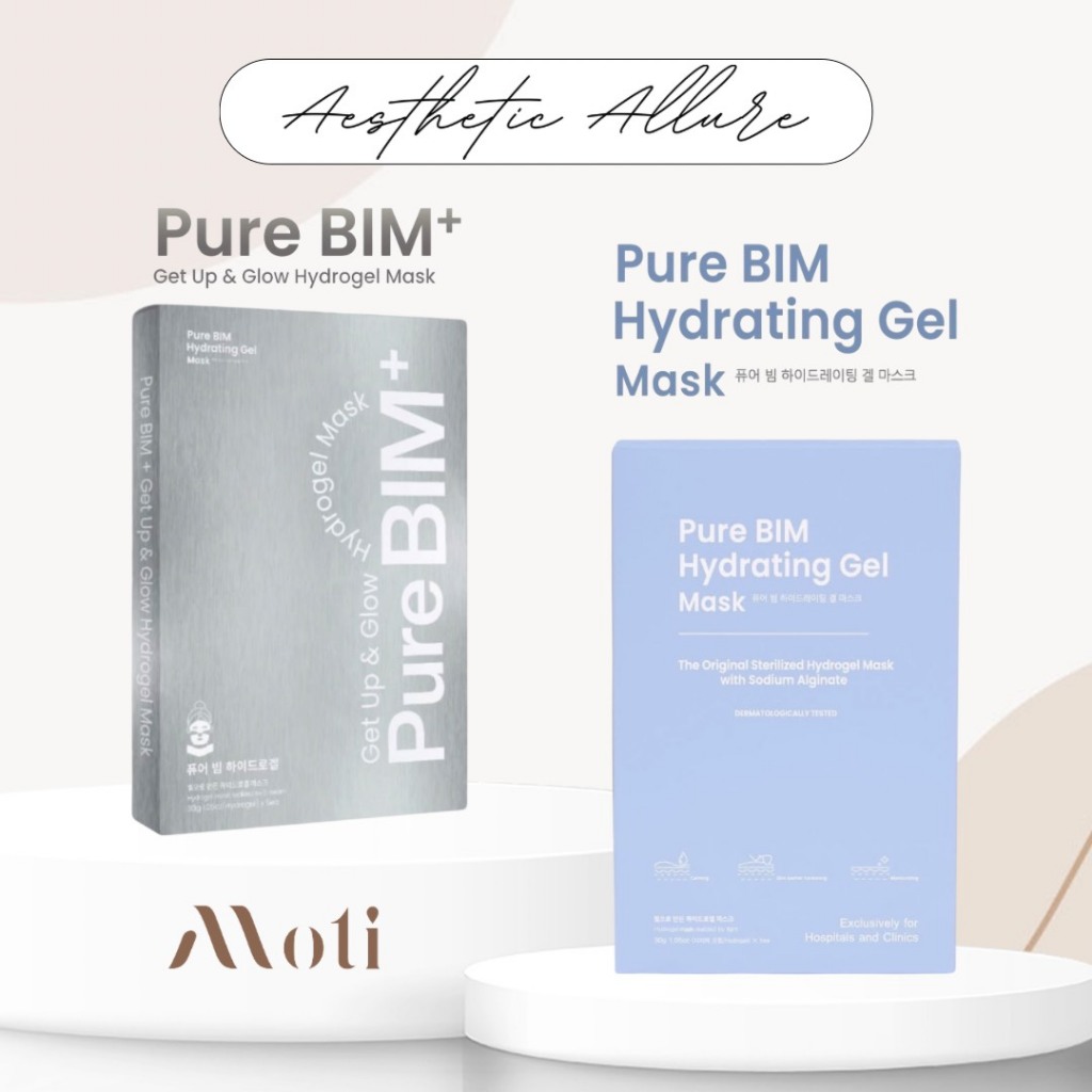 Skin Oclock Pure BIM Hydrogel Mask/BIM+ Get Up & Glow Hadrogel | Shopee ...