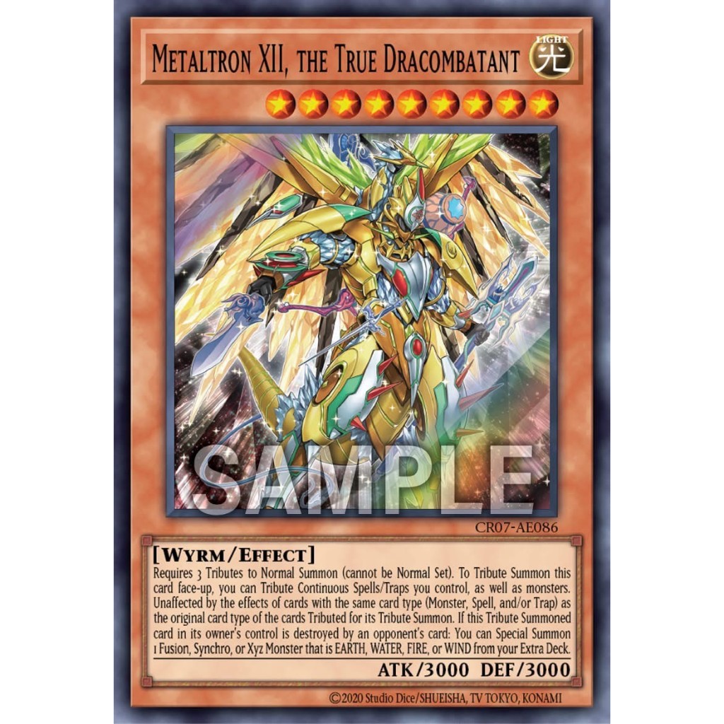 Yugioh Asia-Eng [CR07-AE086] Metaltron XII the True Dracombatant (Super ...