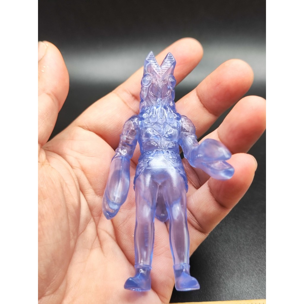 Rare Alien Baltan Ultraman Soft figure 4 Inch Special Transparent Blue ...